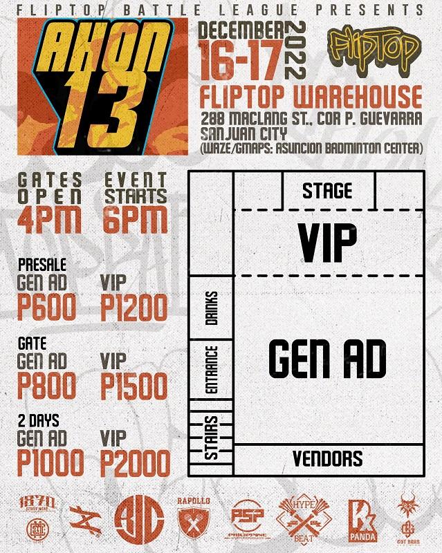 Ahon 13 Venue Information | FlipTop Battle League